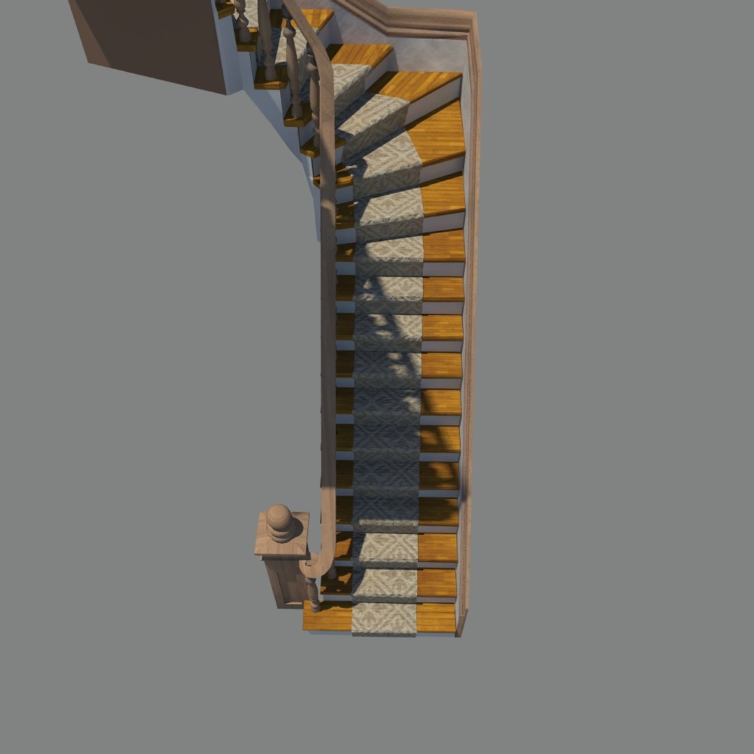 3d Model Of Stairs