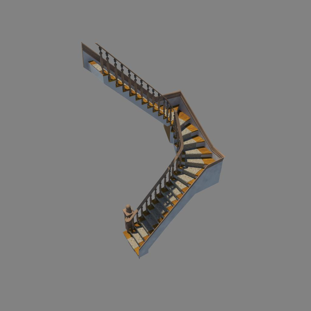 3d Model Of Stairs