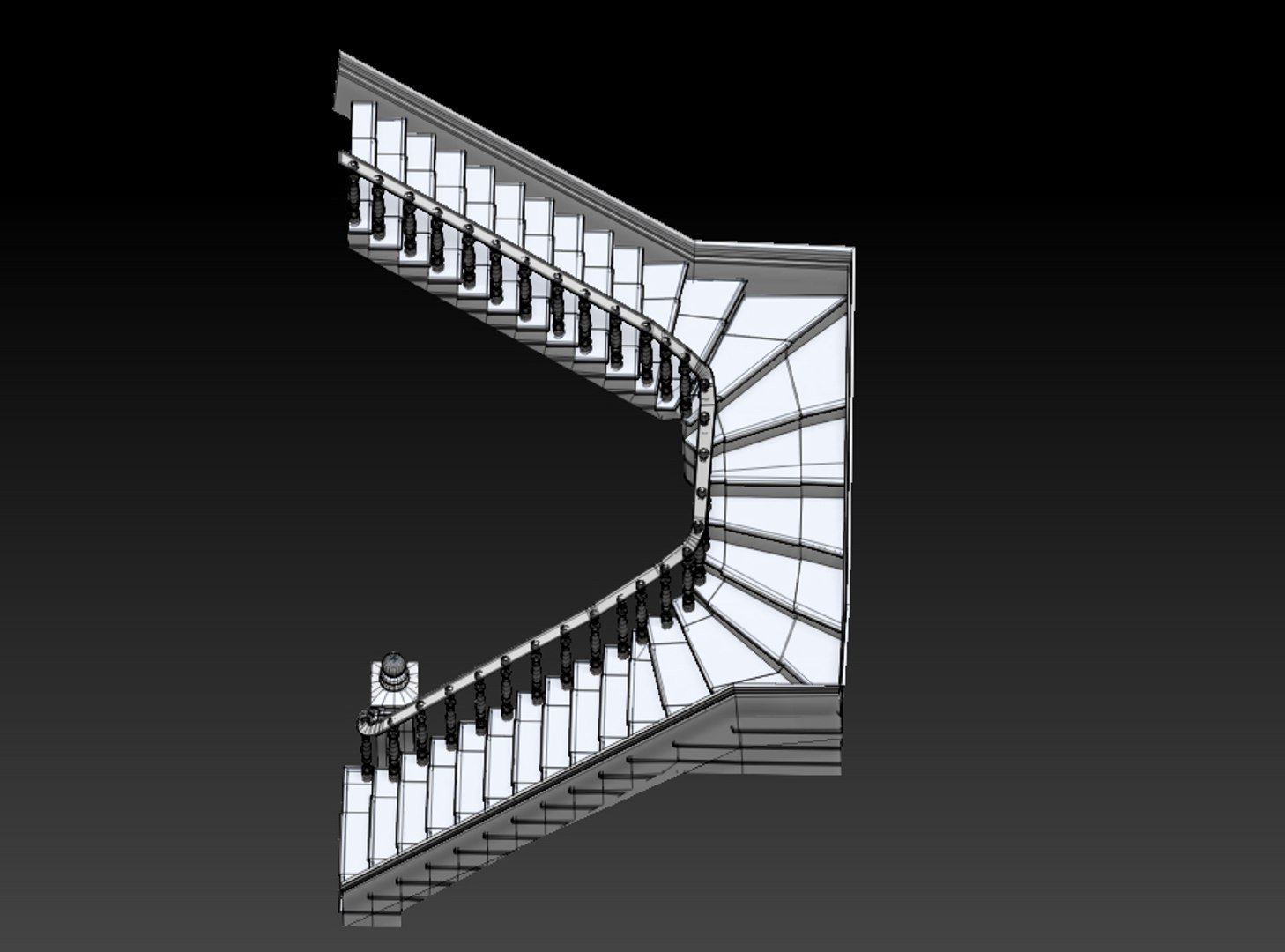 3d Model Of Stairs