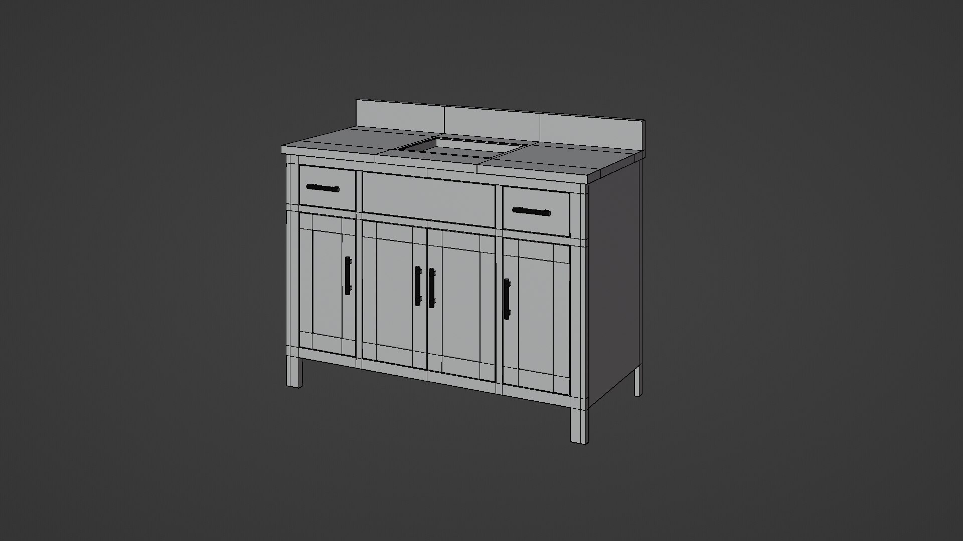 3D Freeport Standing Vanity Model - TurboSquid 2226694