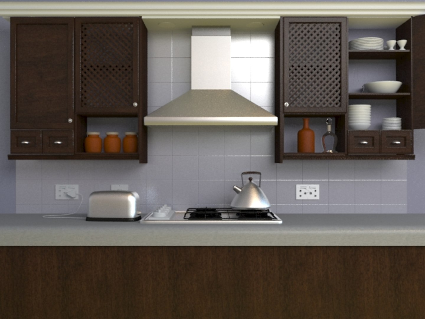3d Kitchen Scene
