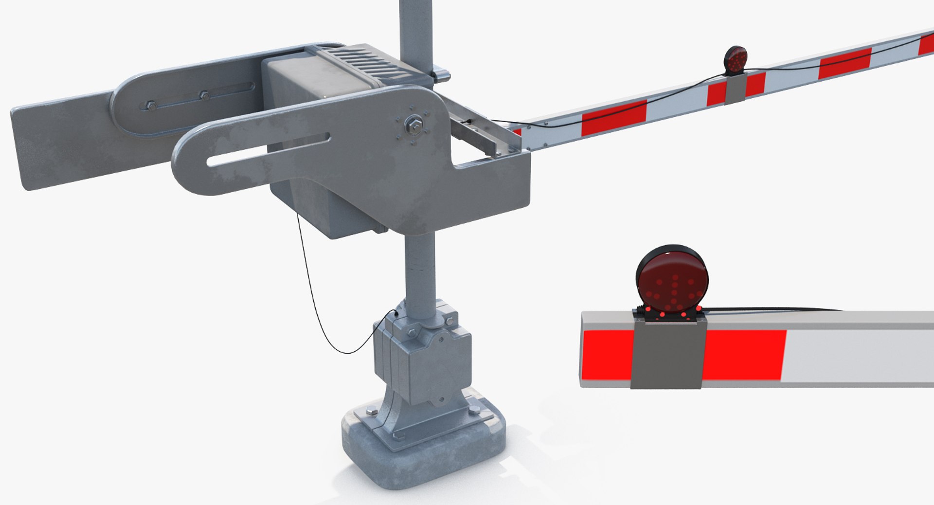 3D Model Railroad Crossing Gate Road Barrier - TurboSquid 1346859