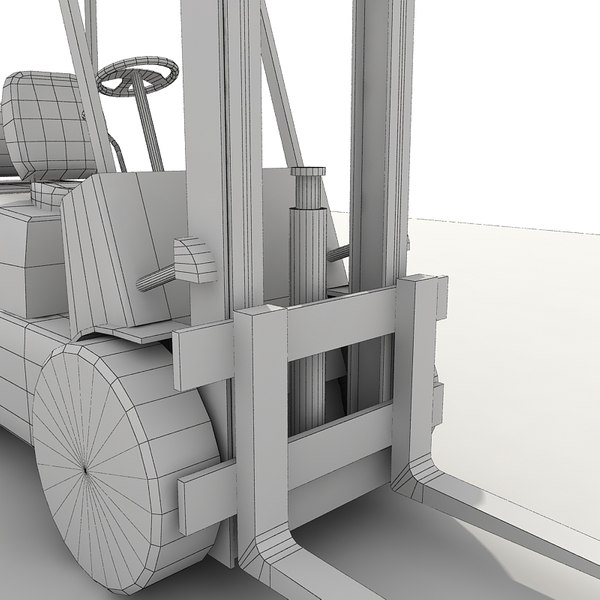 forklift fork lift 3d max