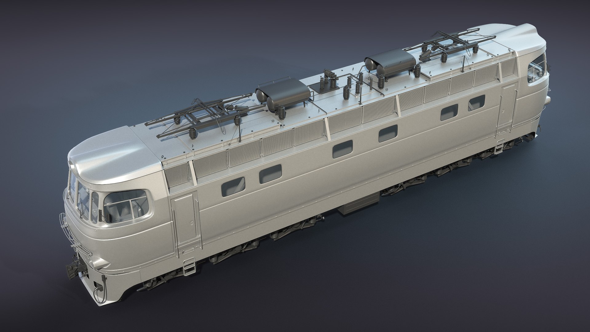 3D Soviet Train Locomotive Chs4 - TurboSquid 1221129