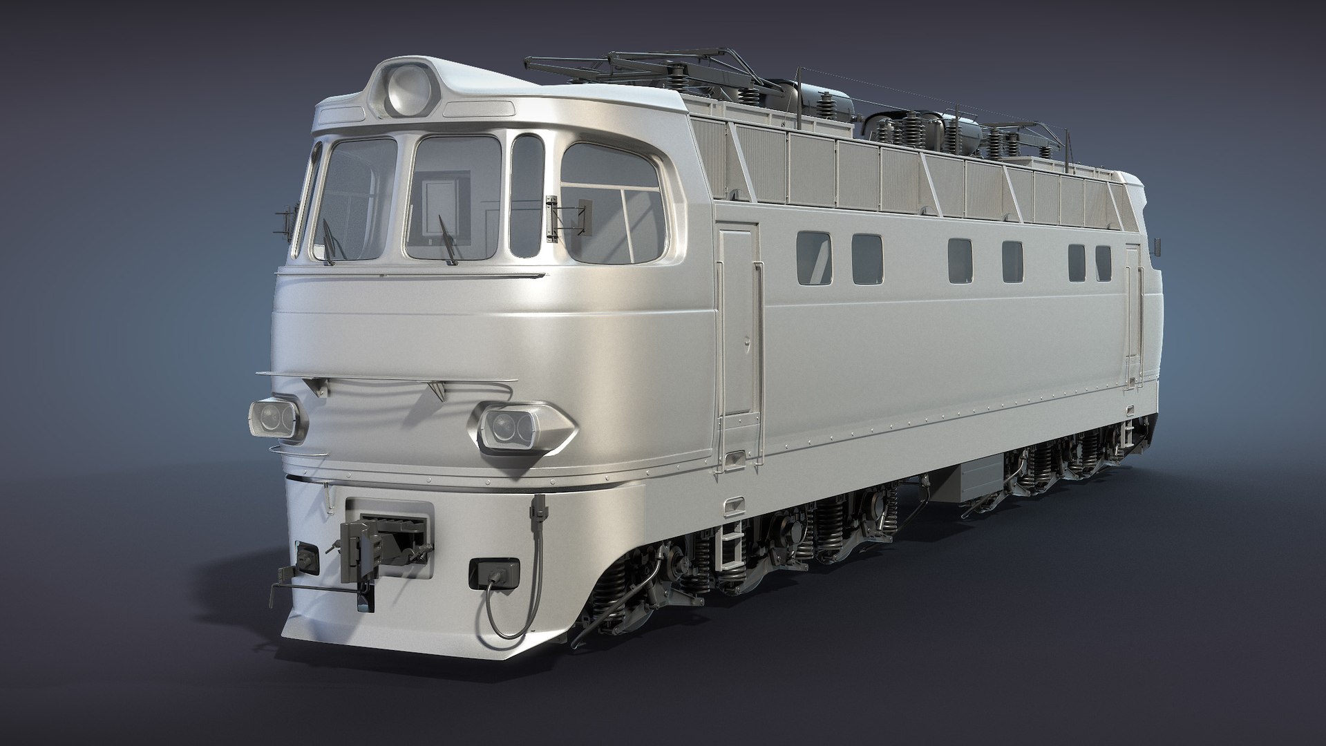 3D Soviet Train Locomotive Chs4 - TurboSquid 1221129