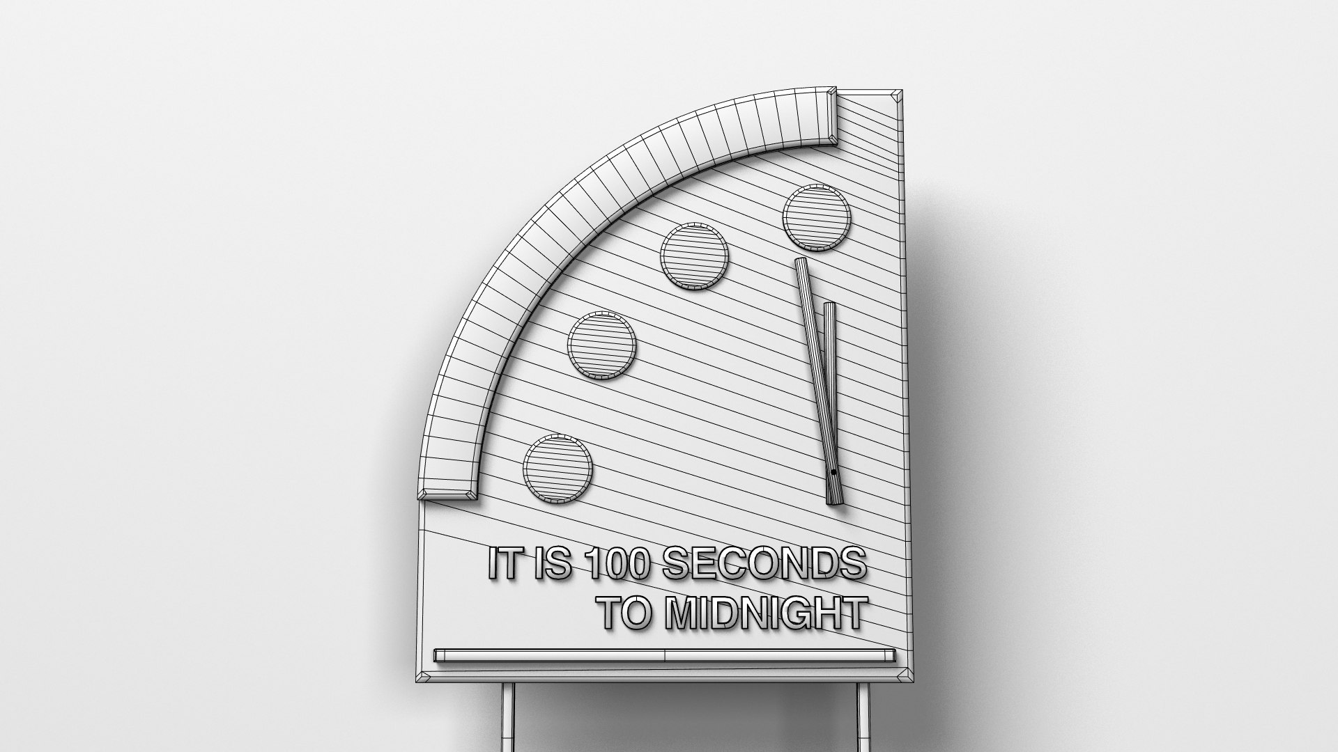 3D Model Doomsday Clock - TurboSquid 2209932