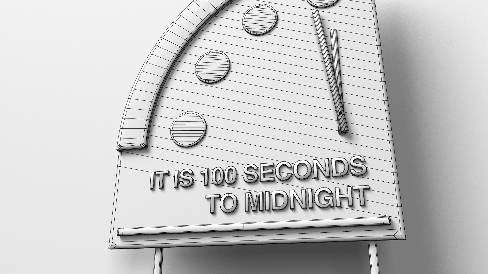 3D Model Doomsday Clock - TurboSquid 2209932