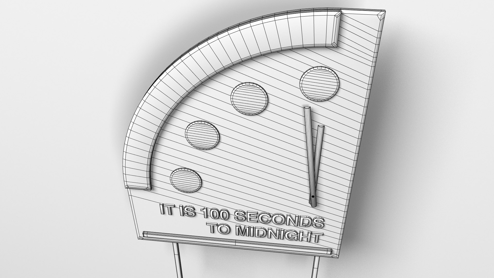 3D Model Doomsday Clock - TurboSquid 2209932