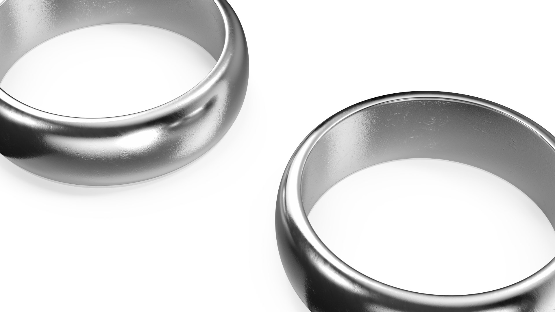Silver Wedding Ring 3D Model - TurboSquid 2117327