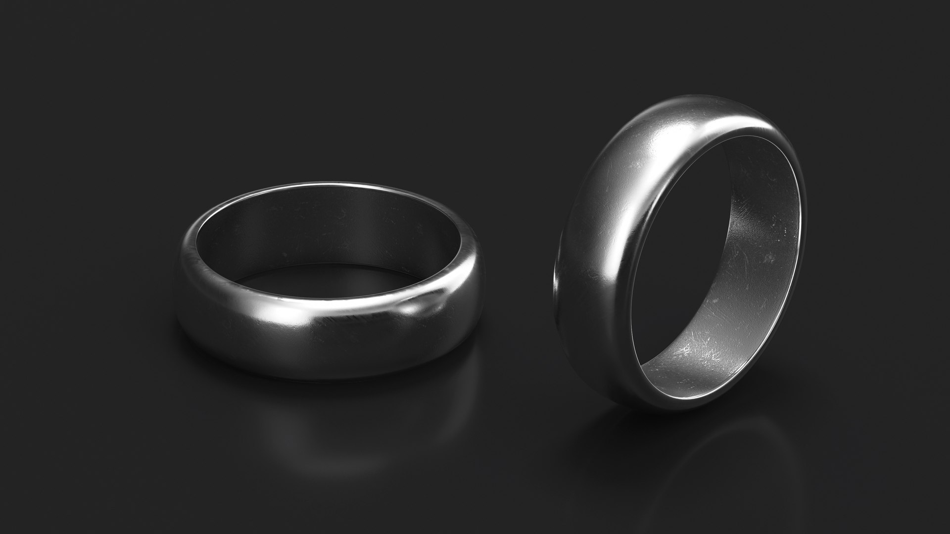 Silver Wedding Ring 3D Model - TurboSquid 2117327