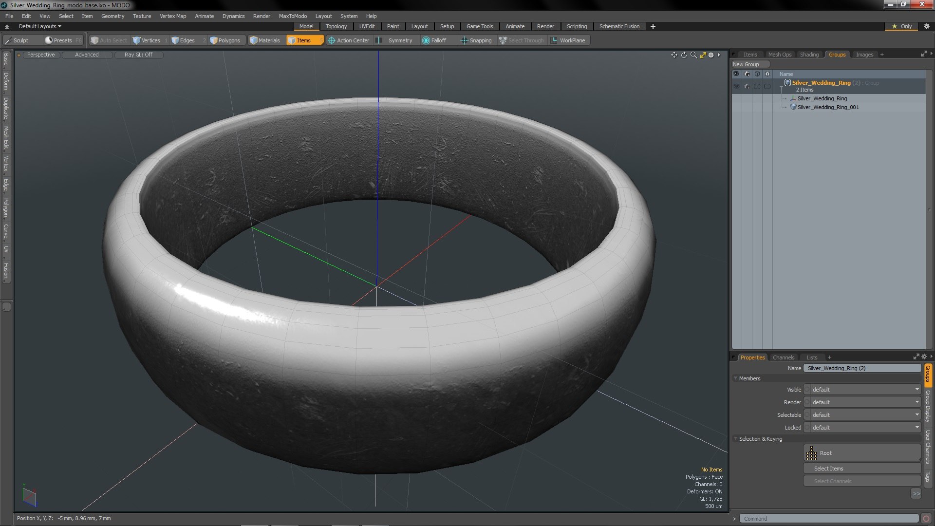 Silver Wedding Ring 3D Model - TurboSquid 2117327