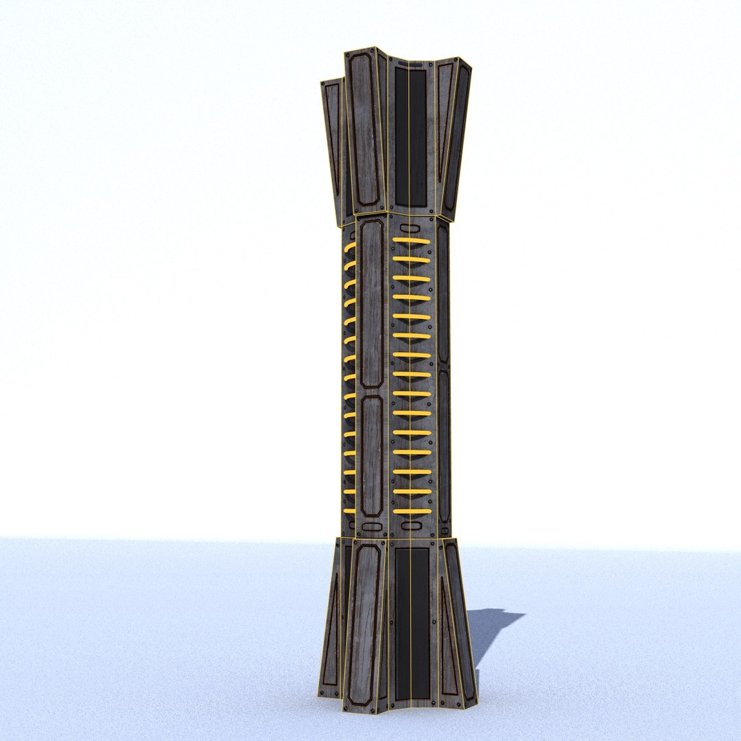 3D Pillar Model - TurboSquid 1513560