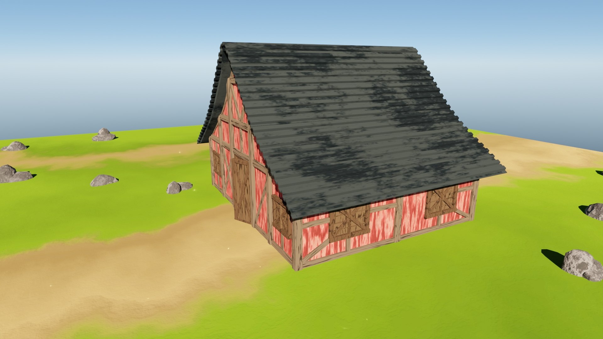 Free 3D Barn Storage House Free 3D Model - TurboSquid 2414555