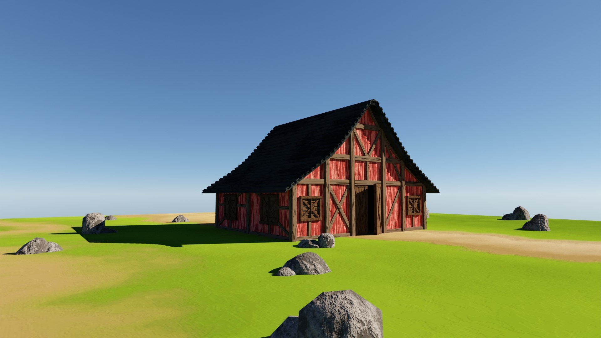 Free 3D Barn Storage House Free 3D Model - TurboSquid 2414555
