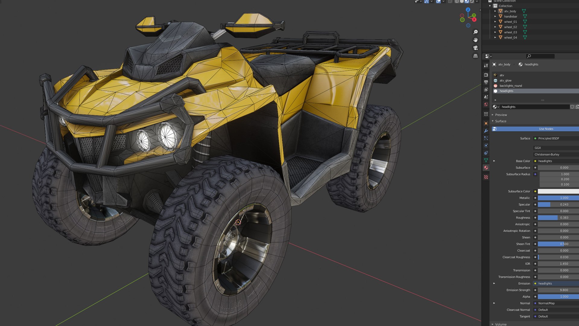 atv vehicle 3d 3ds
