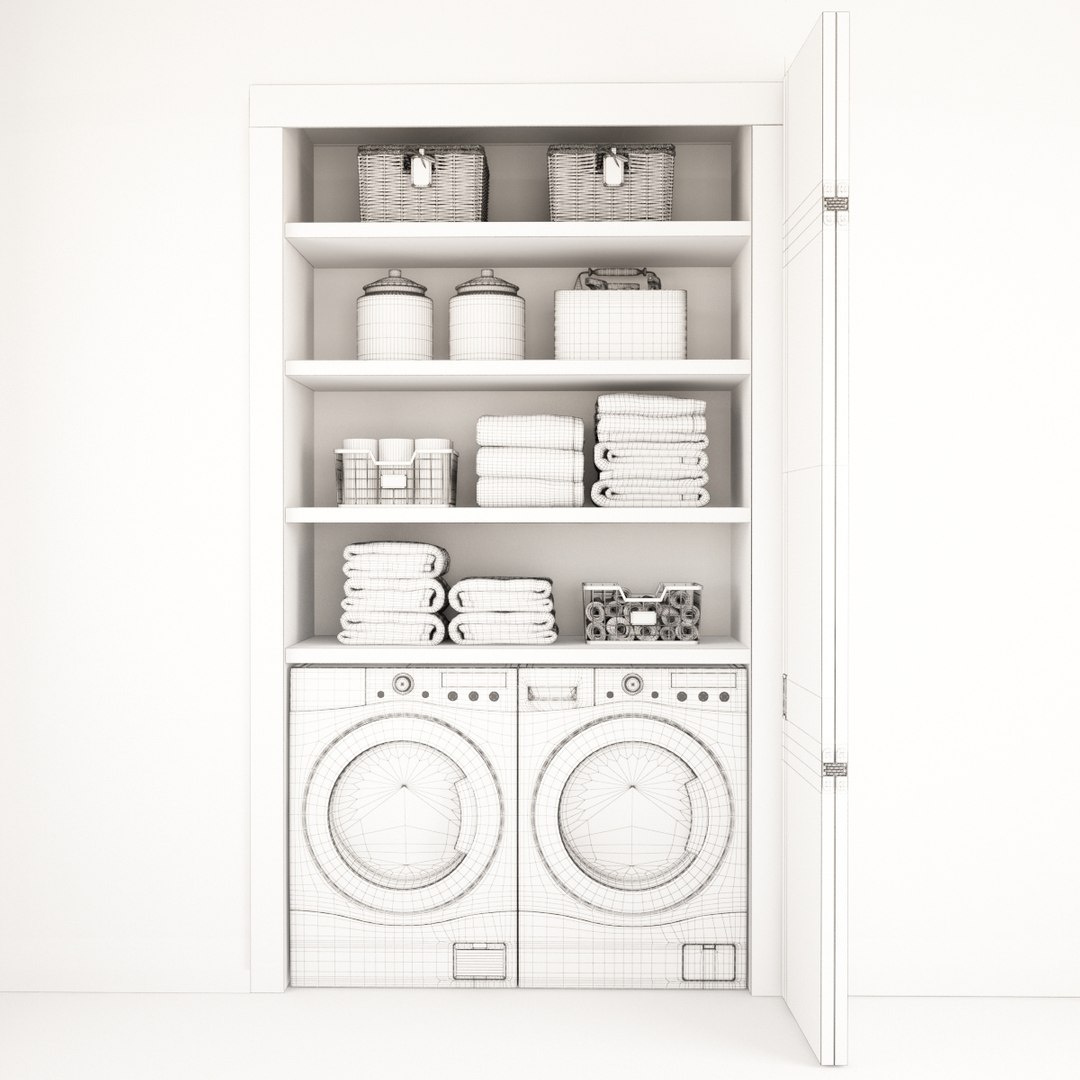 Laundry 3D Model - TurboSquid 1591563