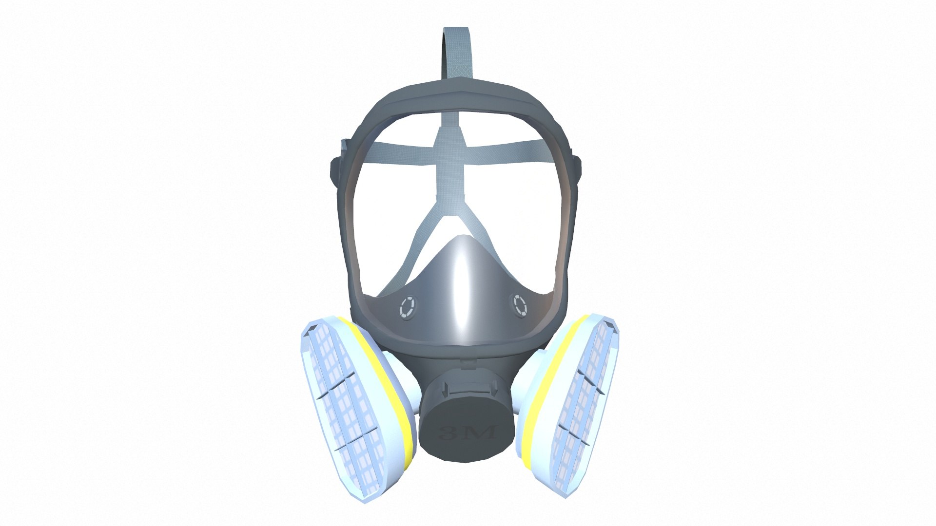 3D Full Face Respirator Gas Mask 3D Model - TurboSquid 2343767