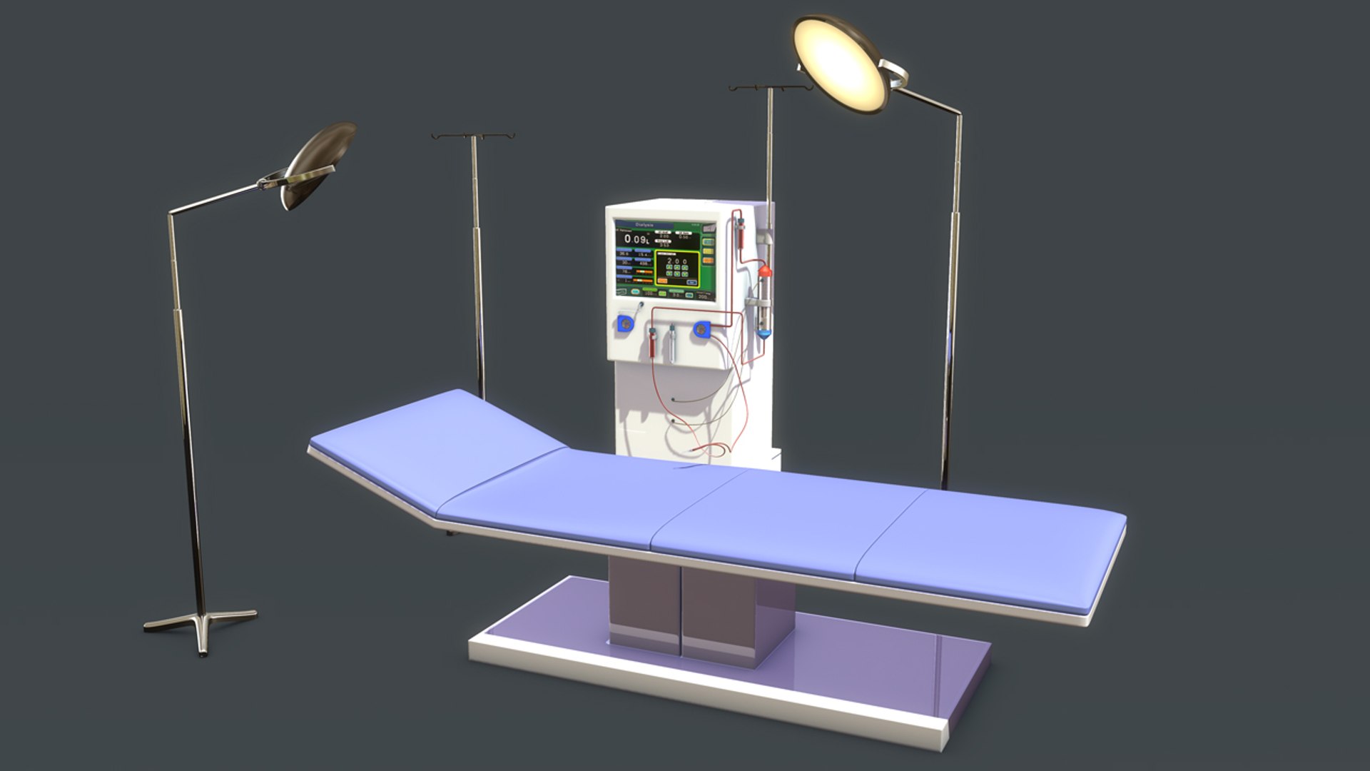 3d model dialysis machine