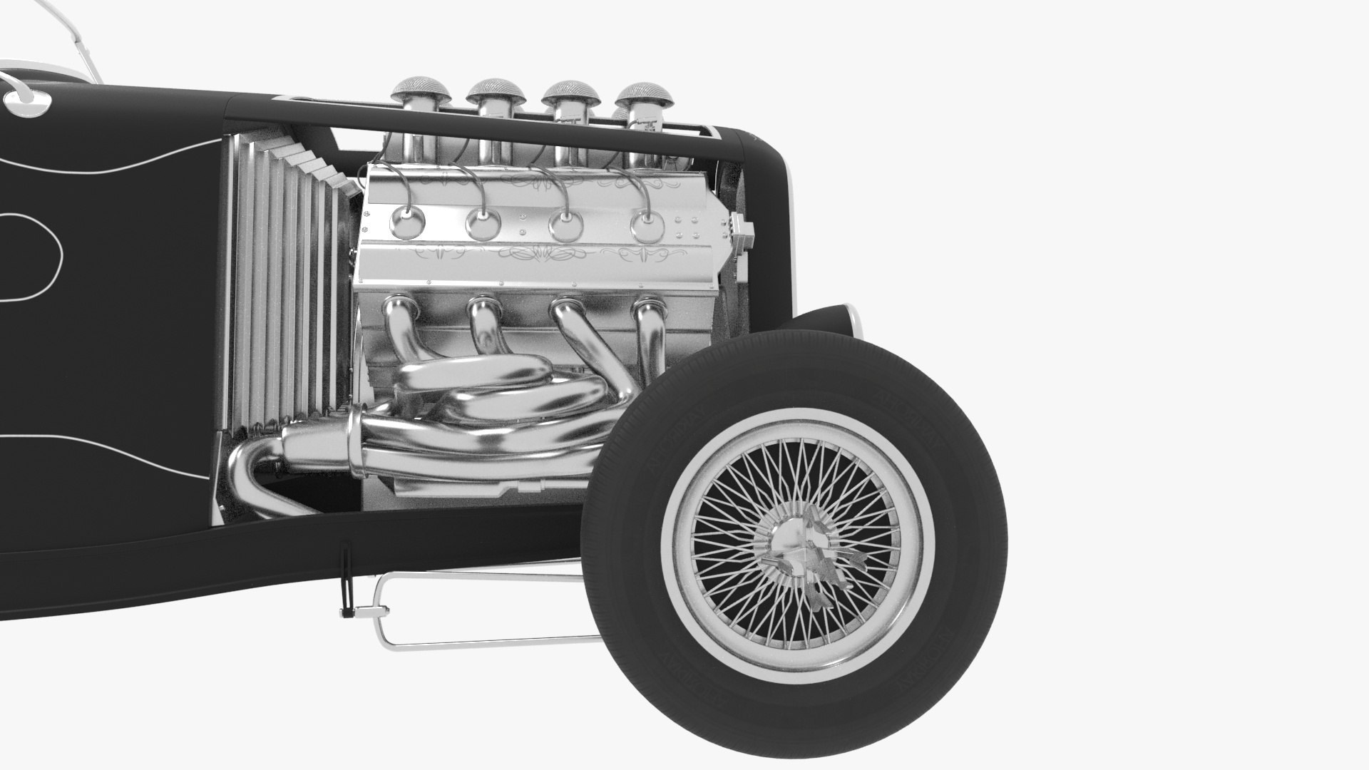 Hot Rod 3D Model - TurboSquid 2195640