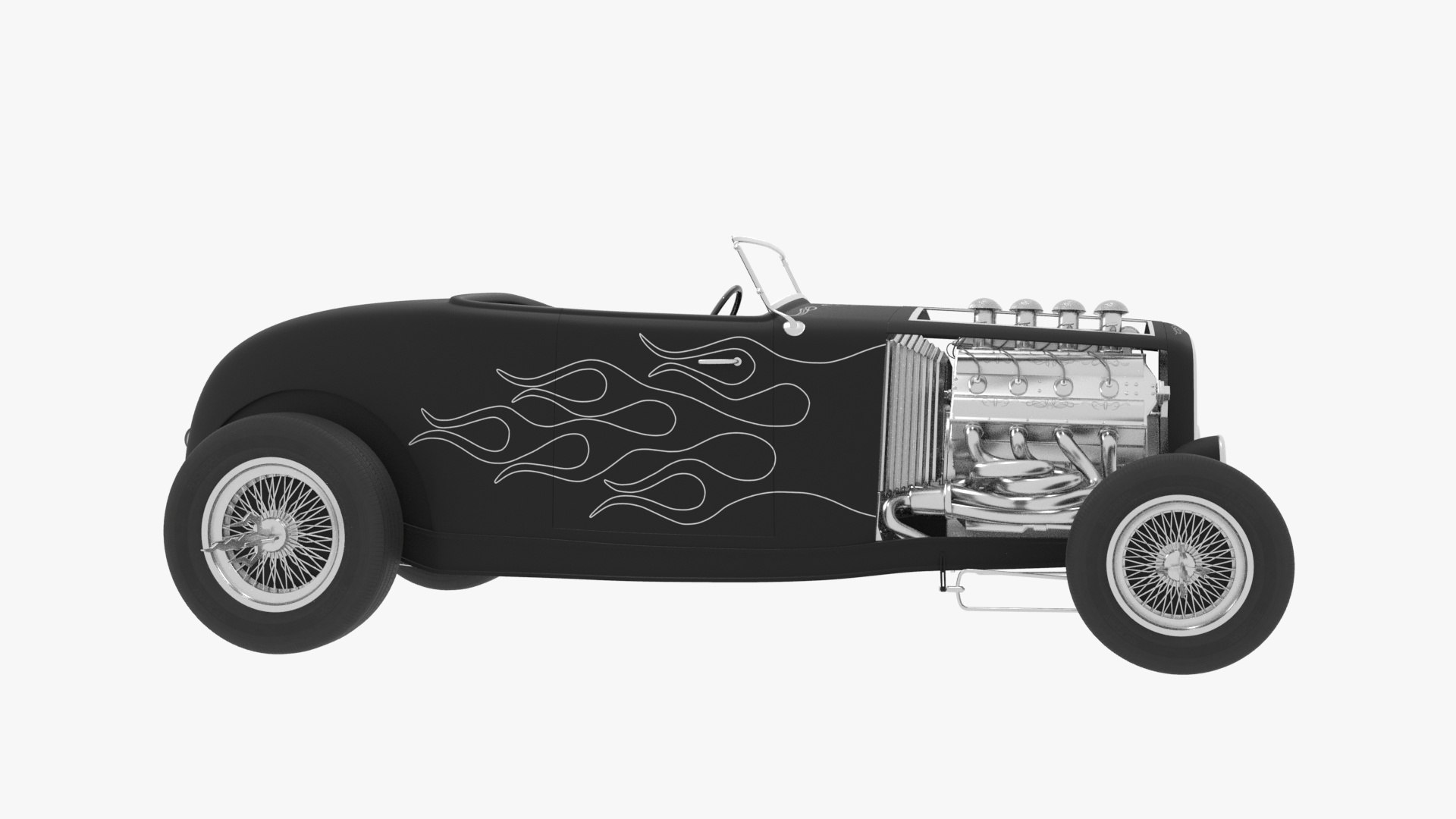 Hot Rod 3D Model - TurboSquid 2195640