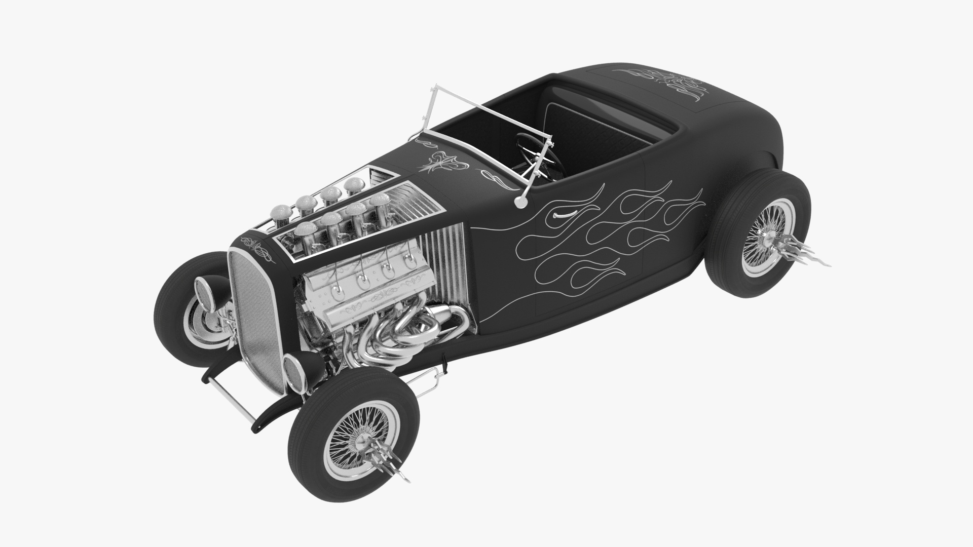 Hot Rod 3D Model - TurboSquid 2195640