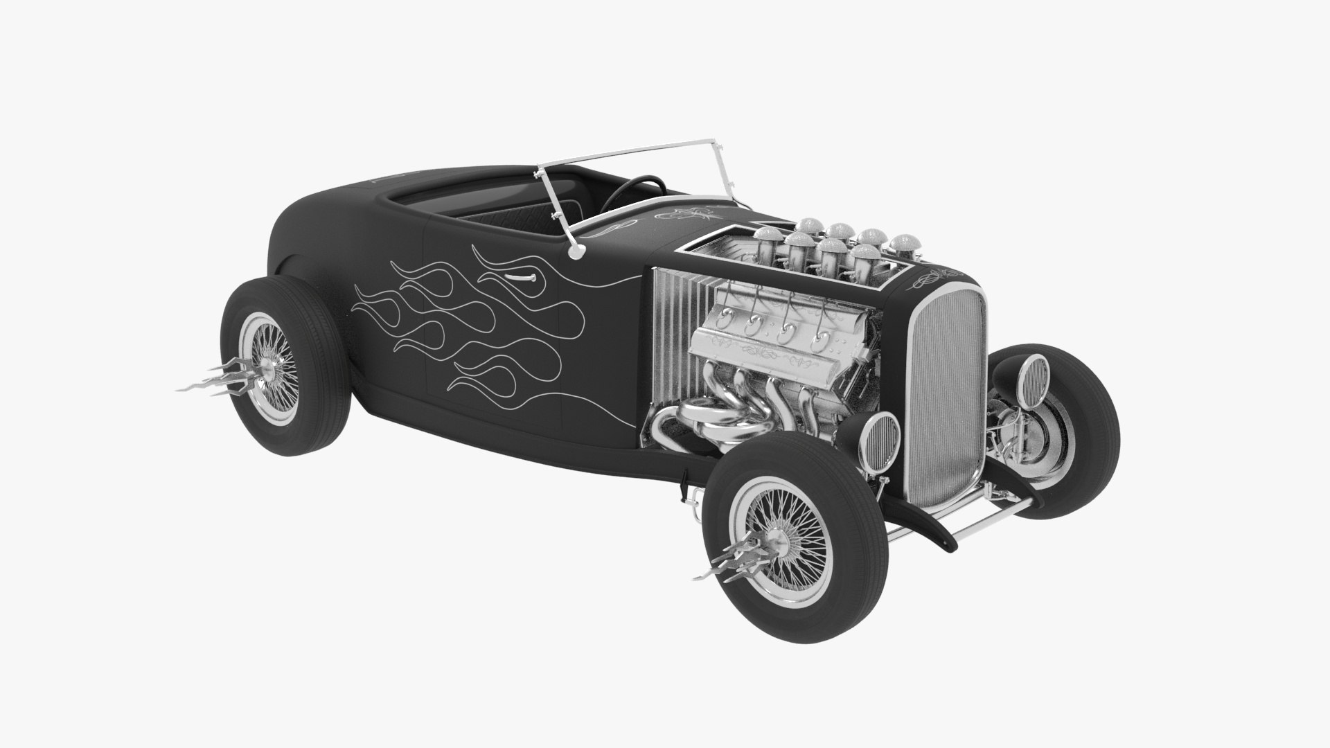 Hot Rod 3D Model - TurboSquid 2195640