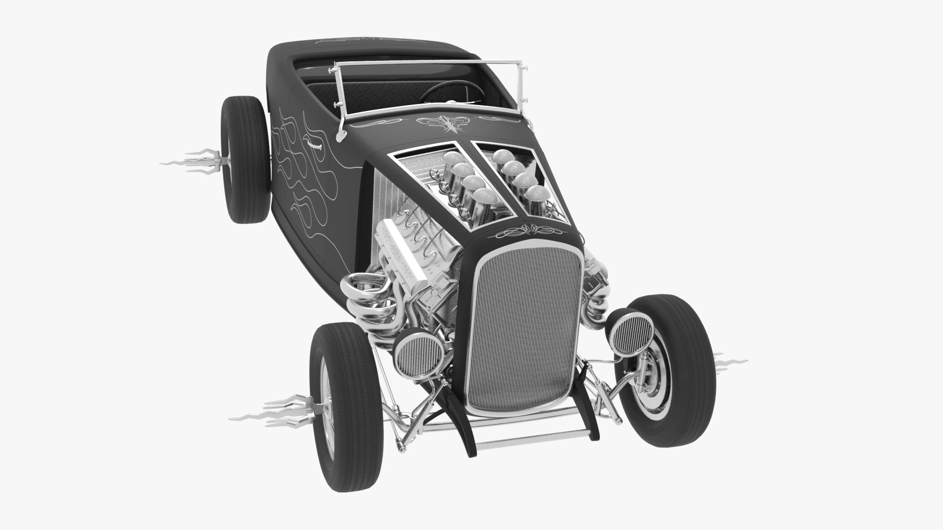 Hot Rod 3D Model - TurboSquid 2195640