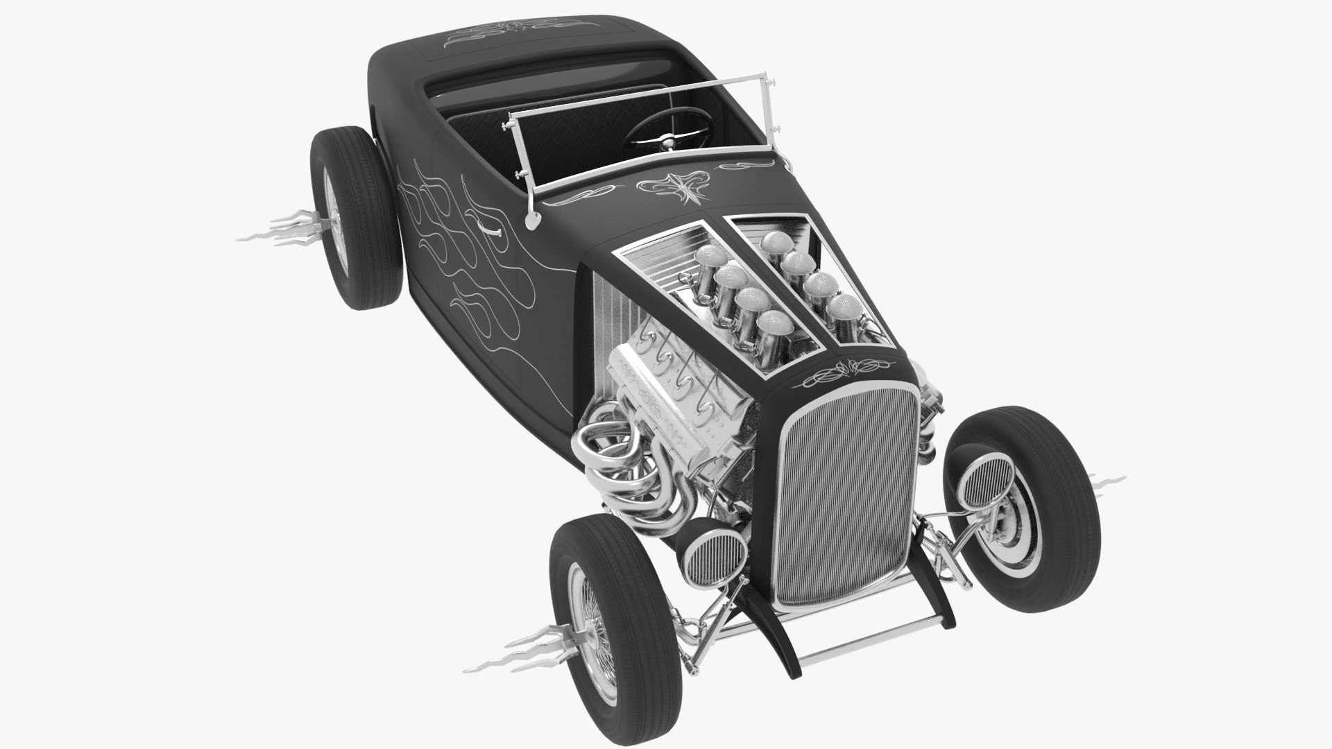 Hot Rod 3D Model - TurboSquid 2195640