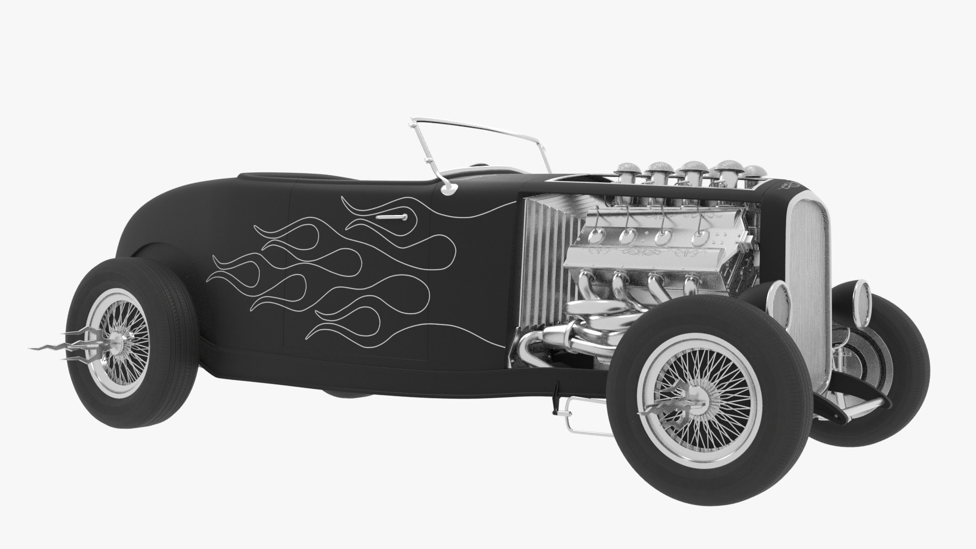 Hot Rod 3D Model - TurboSquid 2195640