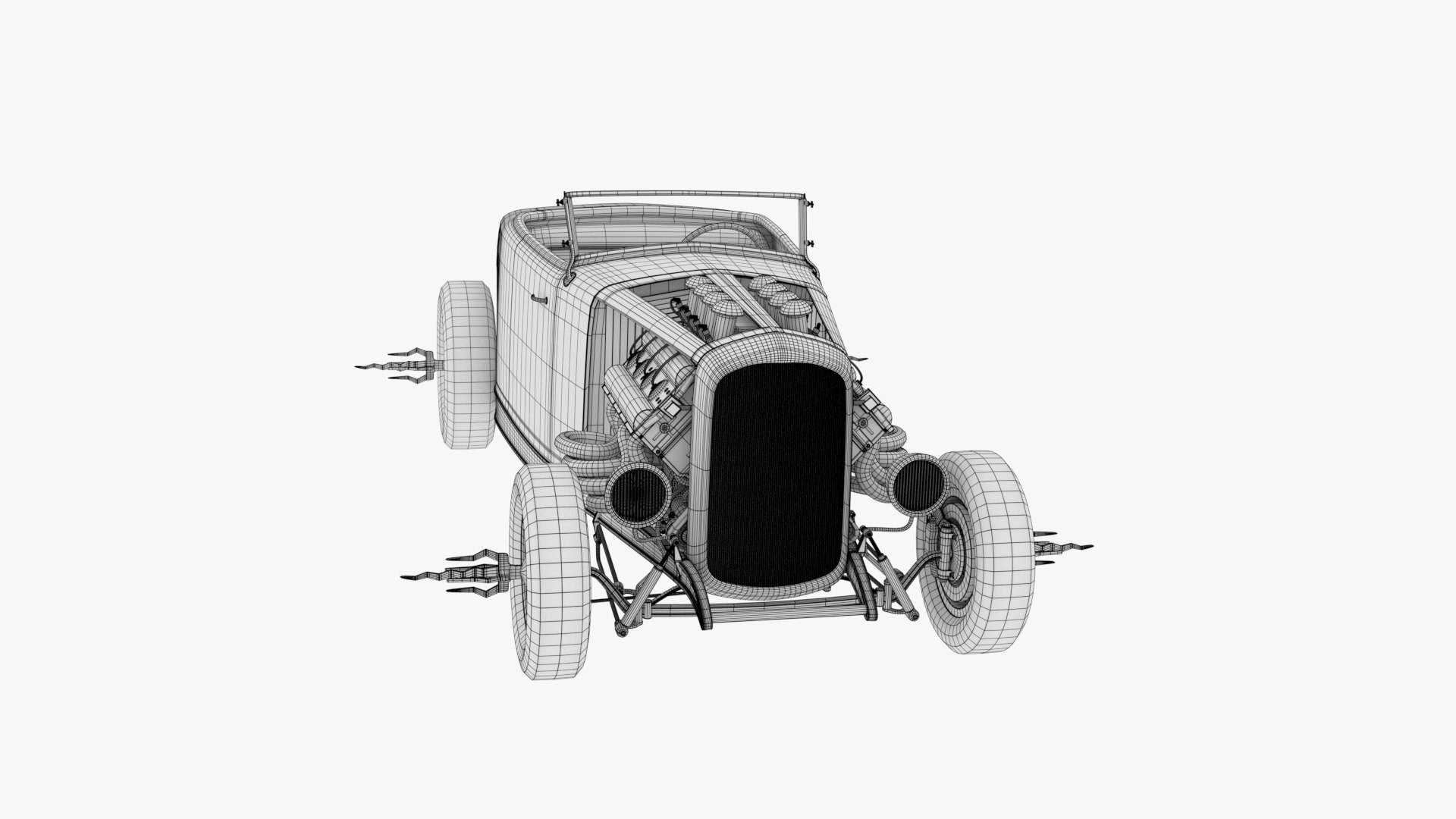 Hot Rod 3D Model - TurboSquid 2195640