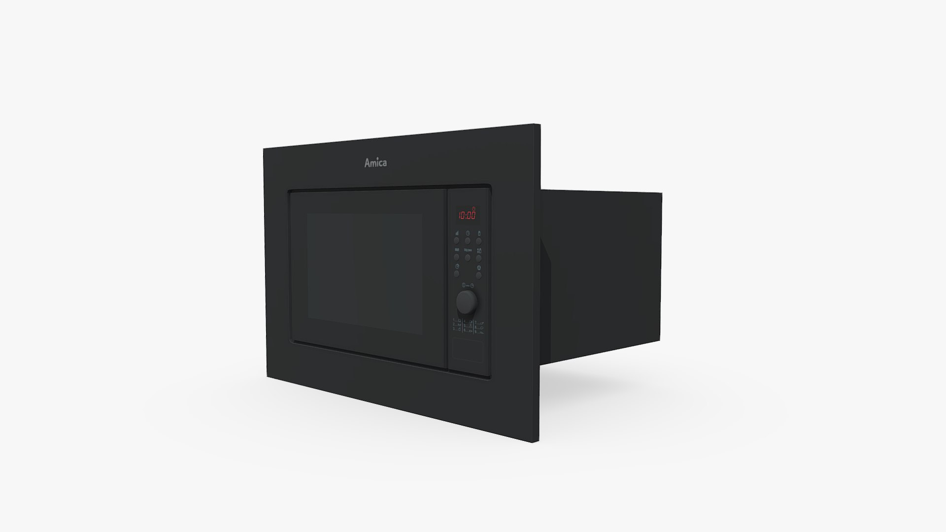 Microwave Amica AMGB20E2GB Black 3D Model - TurboSquid 2017652