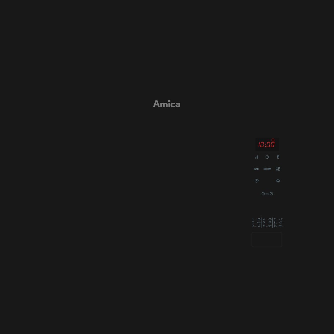 Microwave Amica AMGB20E2GB Black 3D Model - TurboSquid 2017652