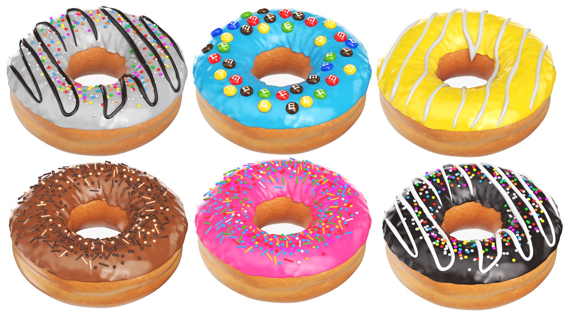 3D Detailed Dunkin Donuts Close Open Boxes Model - TurboSquid 2219823