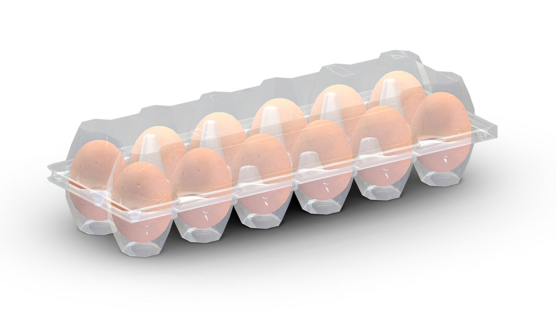 3D Supermarket Eggs Container 01 Low Poly PBR Realistic - TurboSquid ...