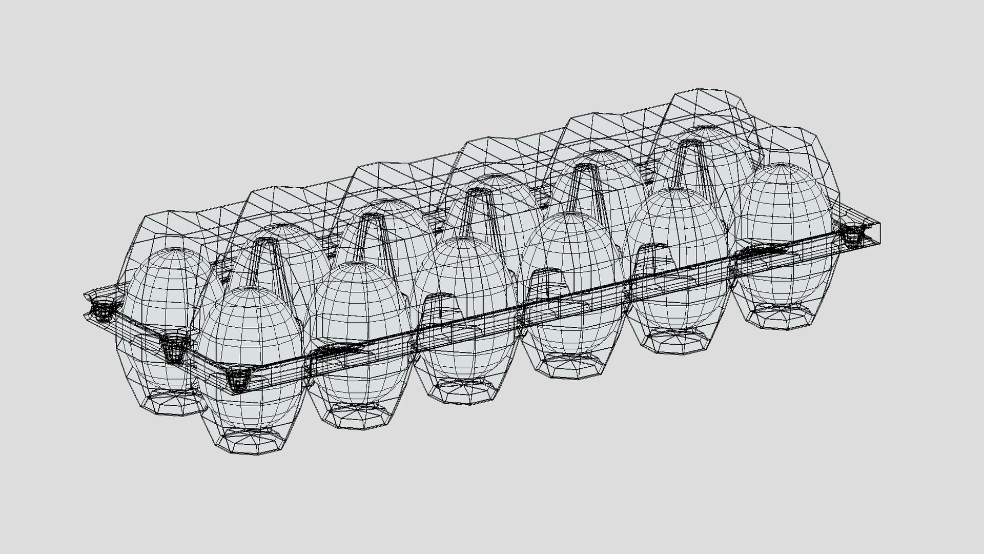 3D Supermarket Eggs Container 01 Low Poly PBR Realistic - TurboSquid ...