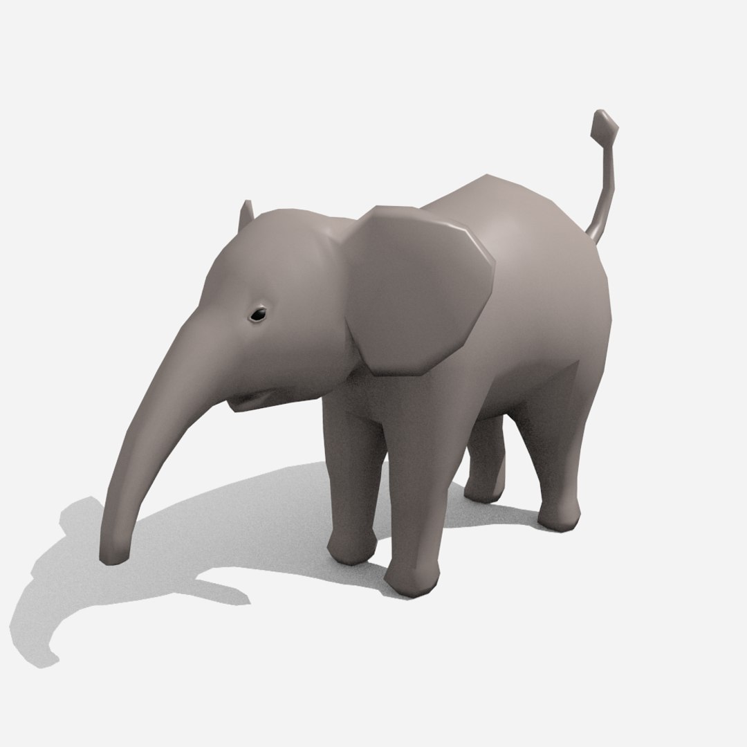 Baby Elephant Obj