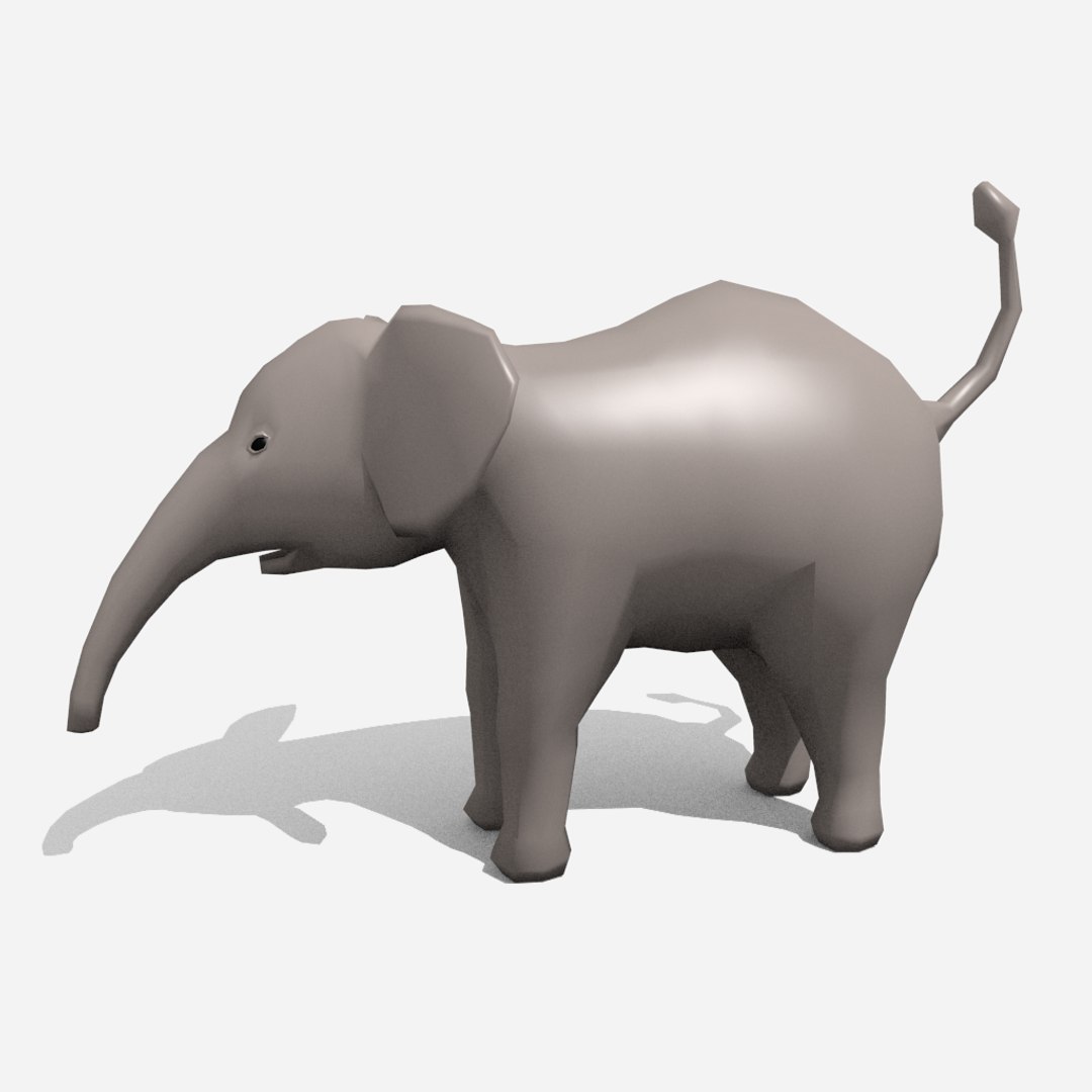 Baby Elephant Obj