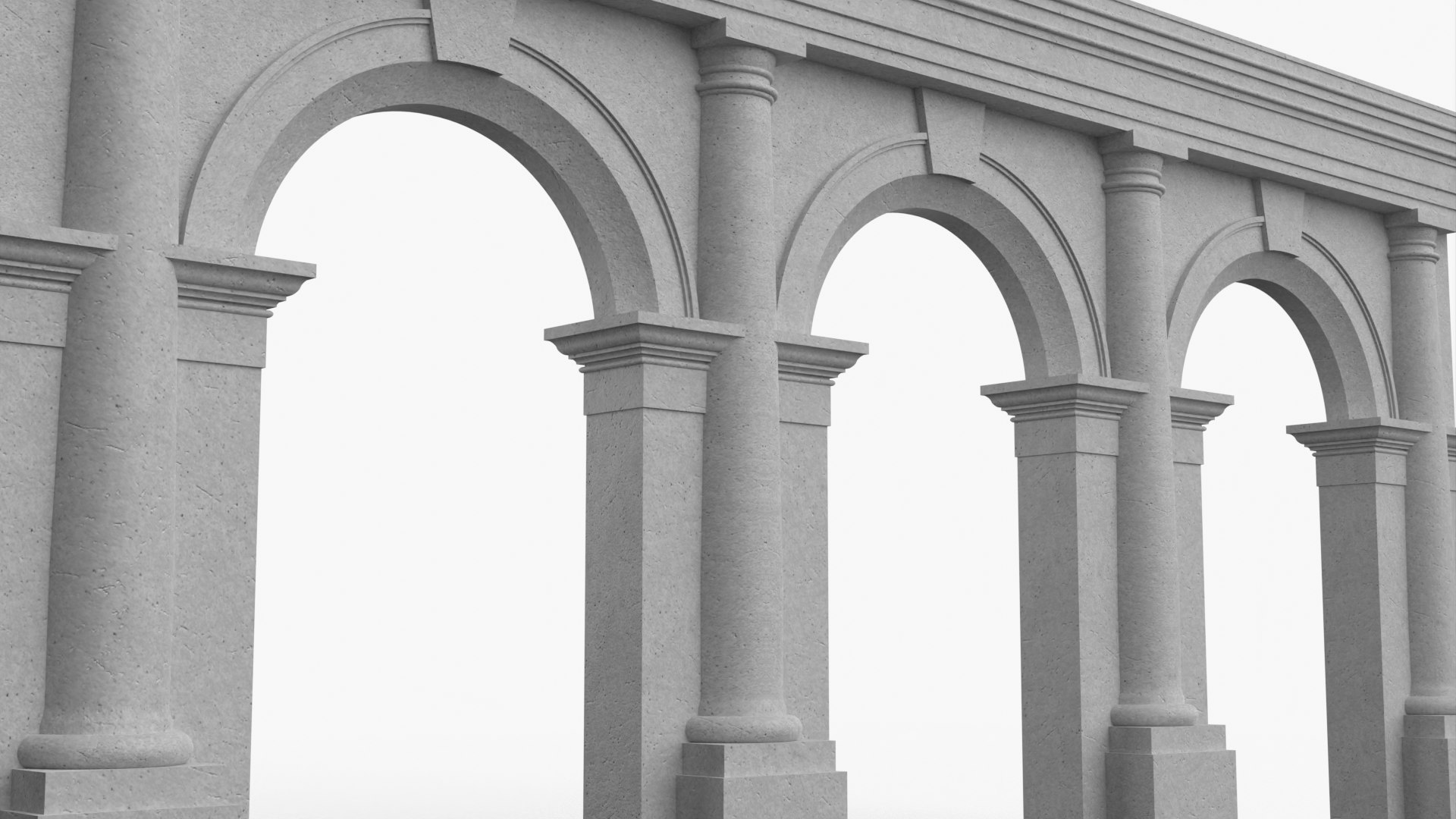 Triple Arch 013 3D Model - TurboSquid 2095645