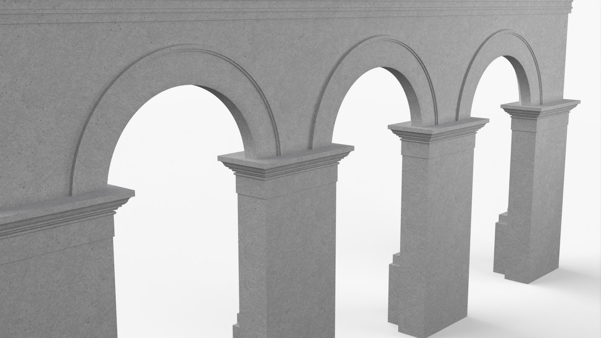 Triple Arch 013 3D Model - TurboSquid 2095645