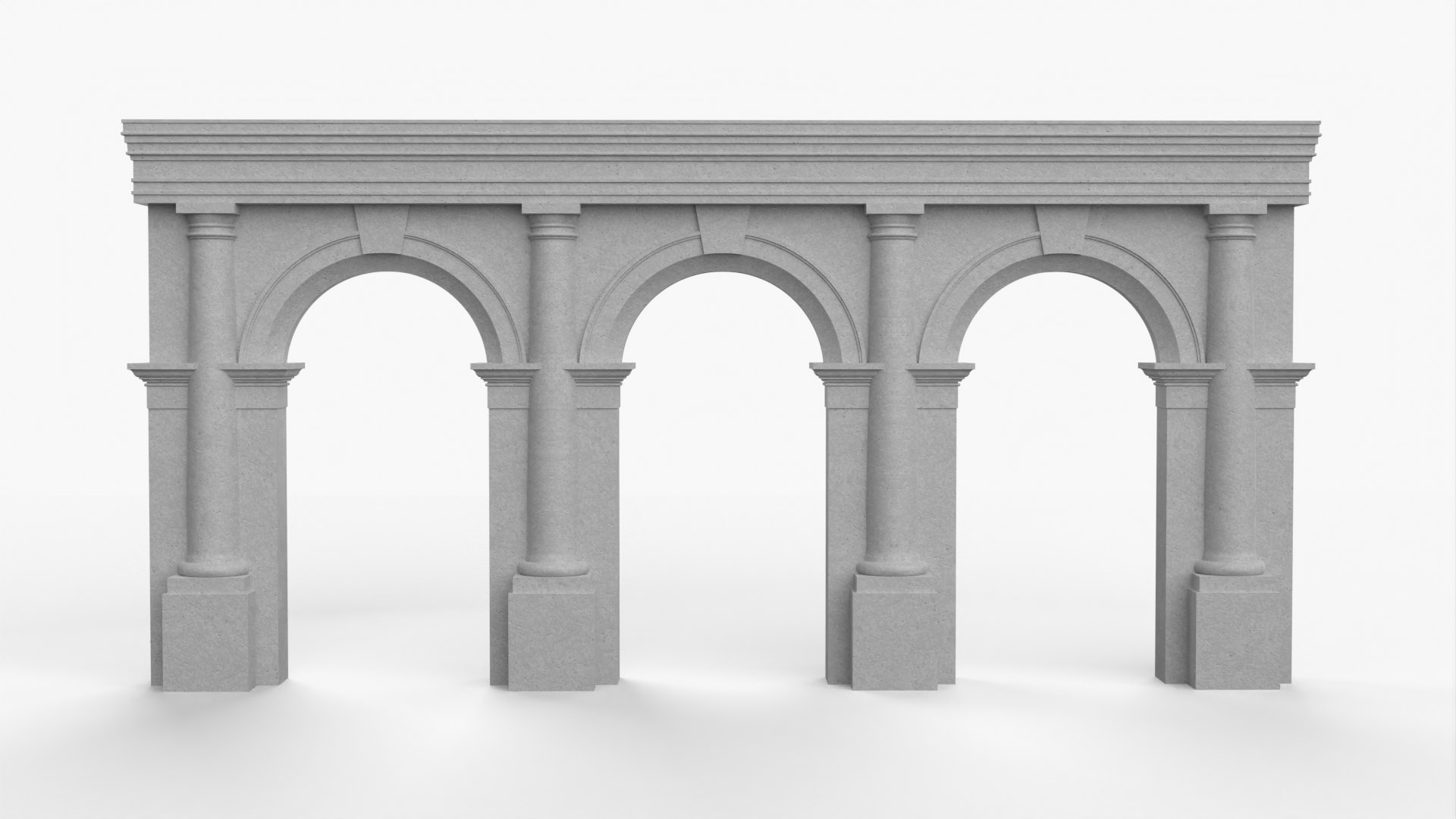 Triple Arch 013 3D Model - TurboSquid 2095645