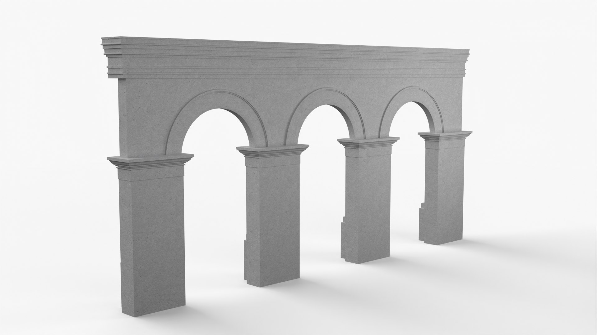 Triple Arch 013 3D Model - TurboSquid 2095645