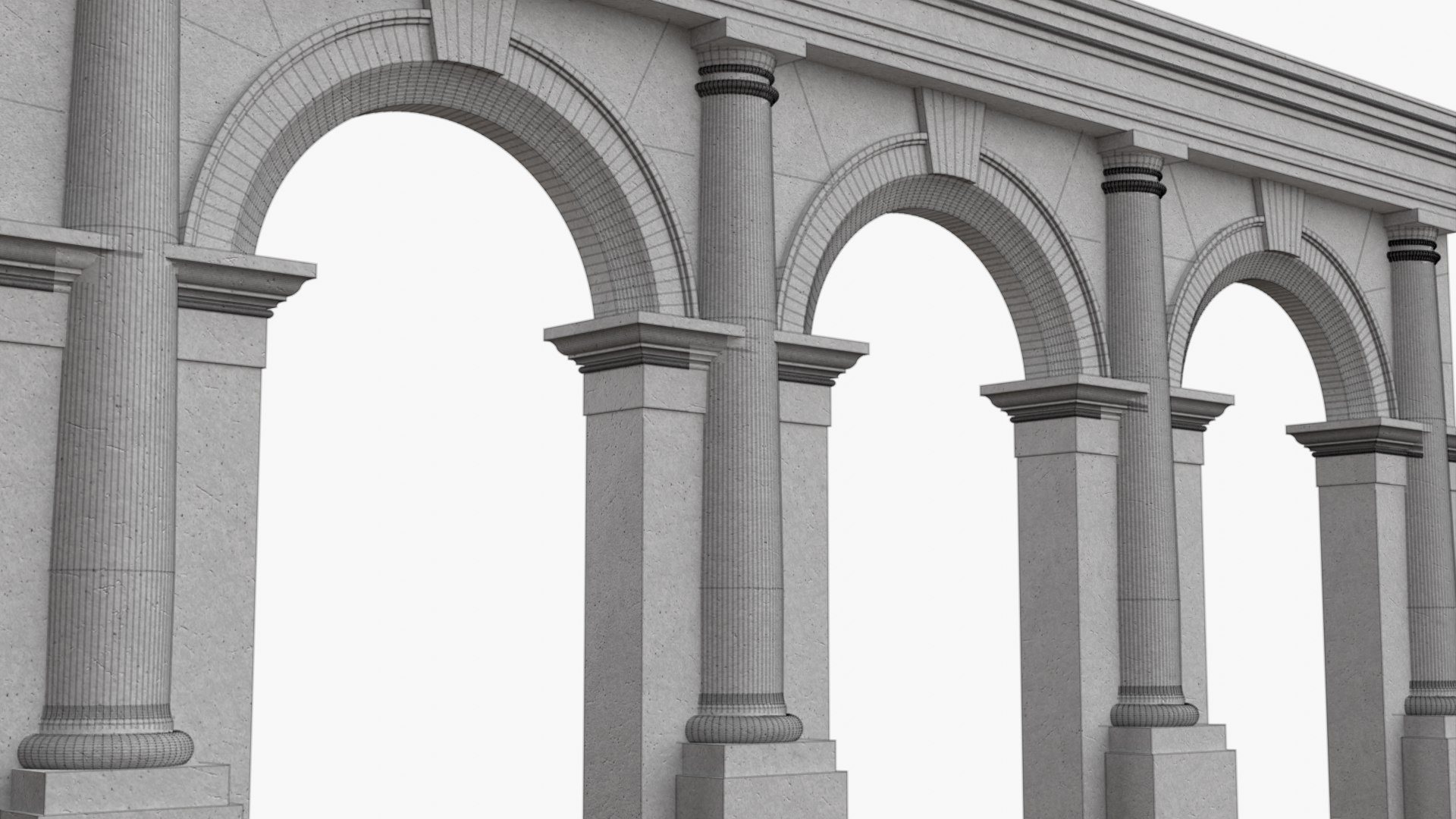 Triple Arch 013 3D Model - TurboSquid 2095645