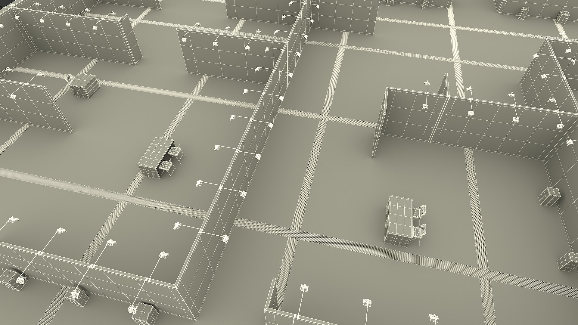 3D Exhibition Space Structure - TurboSquid 2316287