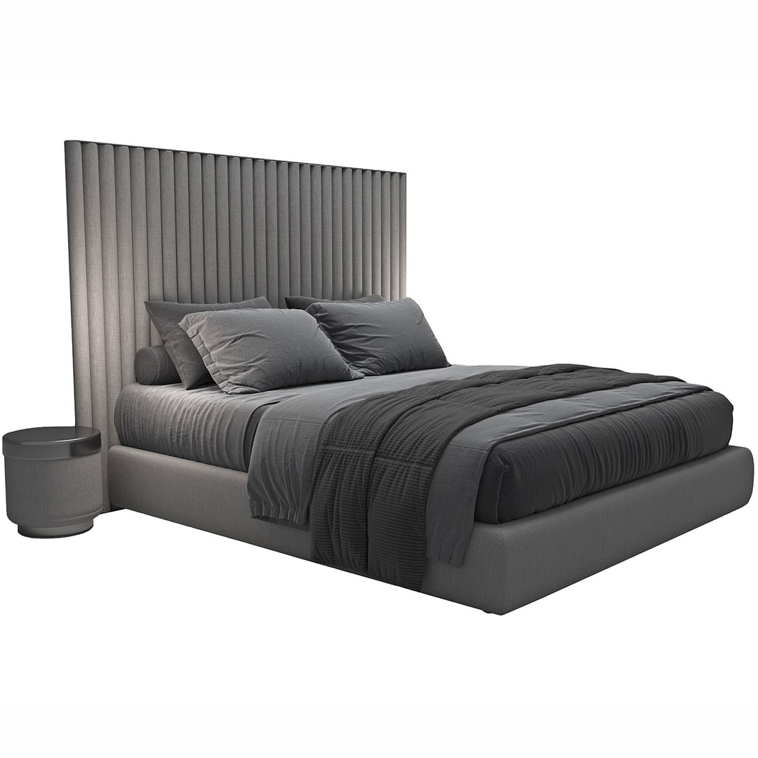 Bed Biarritz Slim Flexform 3D Model - TurboSquid 1841652