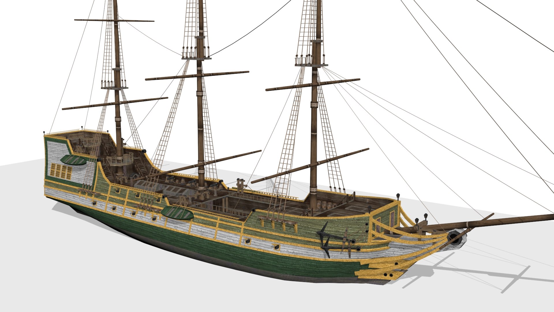3D Model Galleon - TurboSquid 2197264