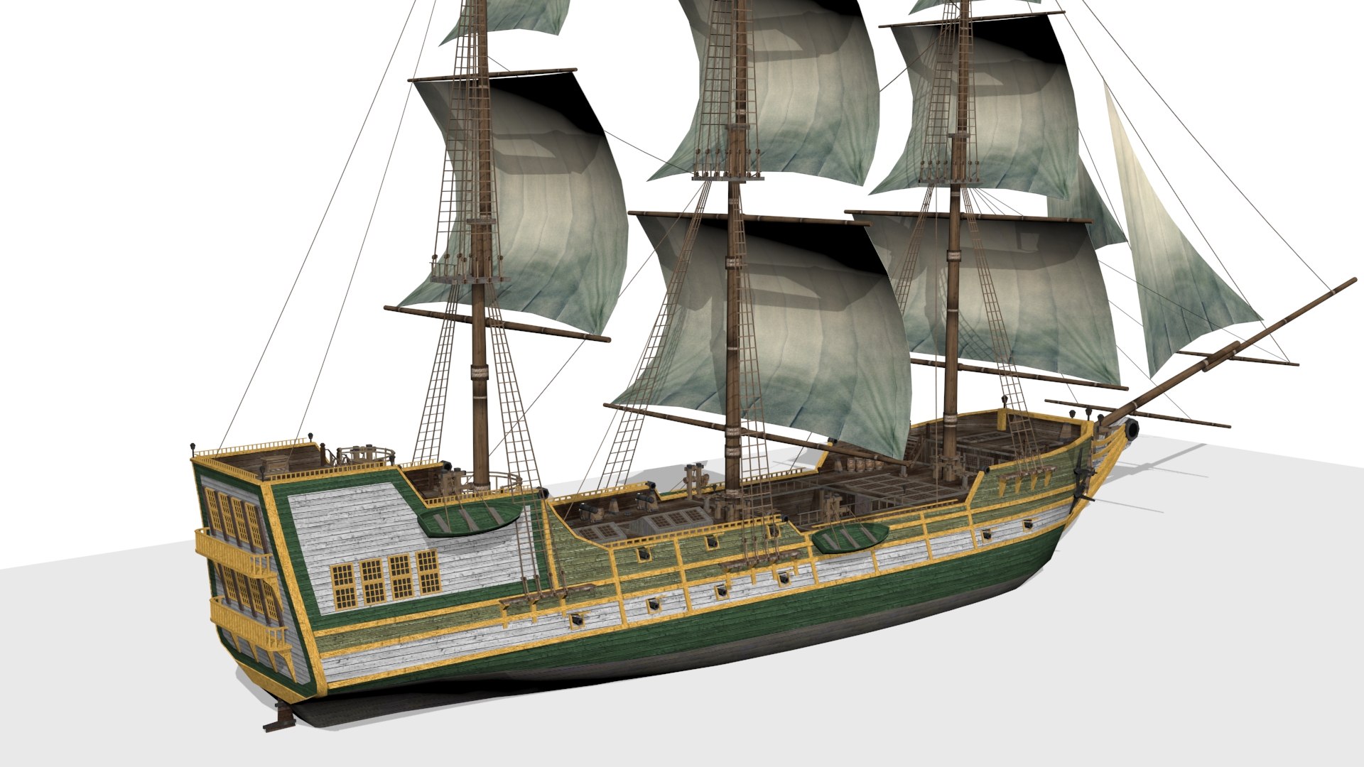 3D Model Galleon - TurboSquid 2197264