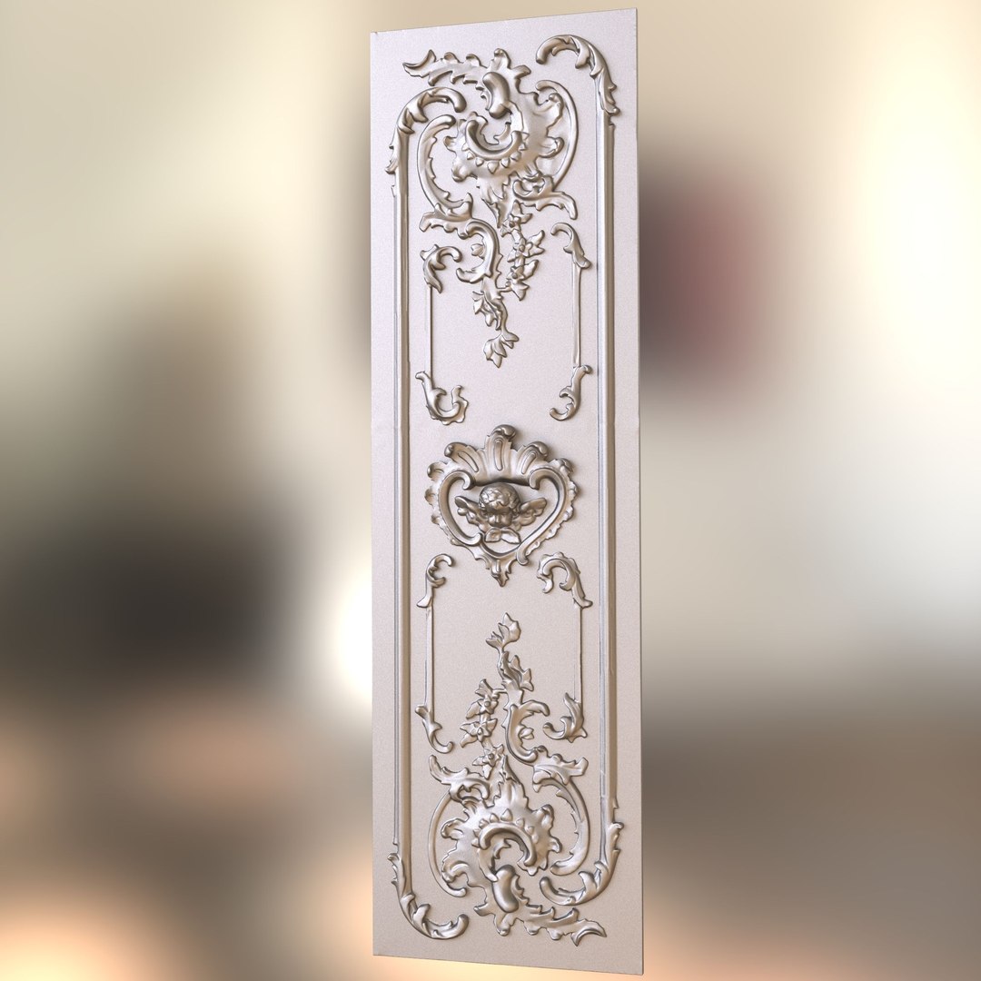 3D Baroque Panel Interior 2 Model - TurboSquid 1973550