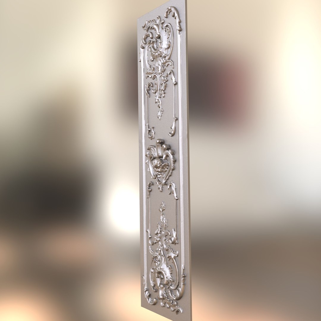 3D Baroque Panel Interior 2 Model - TurboSquid 1973550
