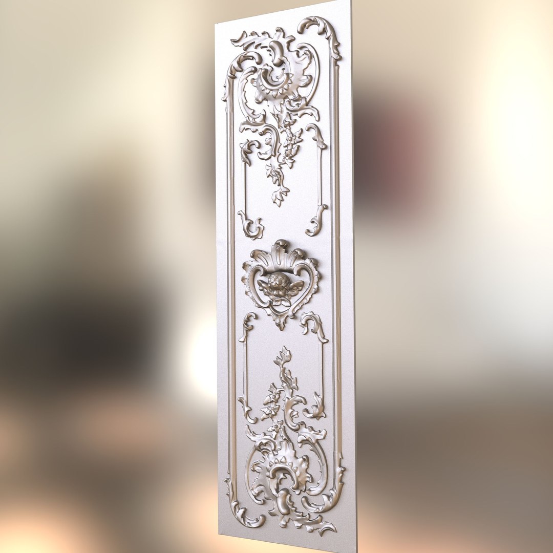 3D Baroque Panel Interior 2 Model - TurboSquid 1973550