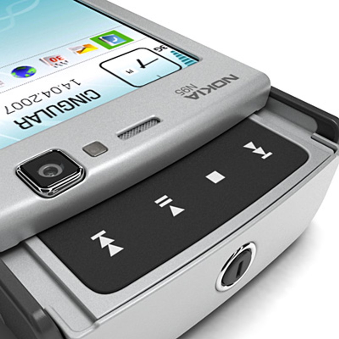 Nokia N95 Mobile Phone 3d Model